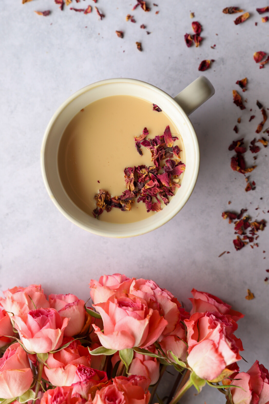 Rose Petal Milk Tea - Jihi Kitchen