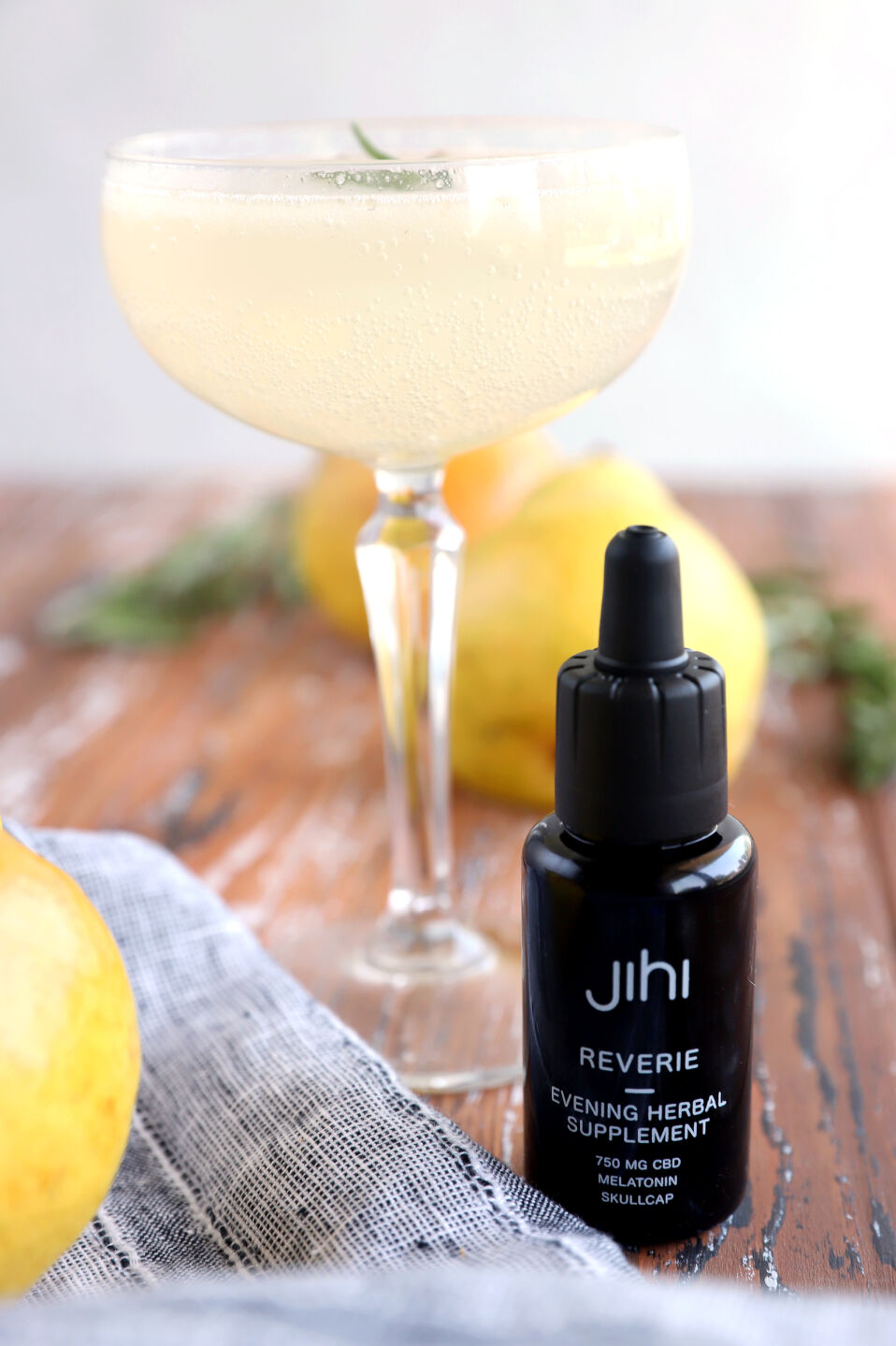 Rosemary Pear Mocktail - Jihi Kitchen