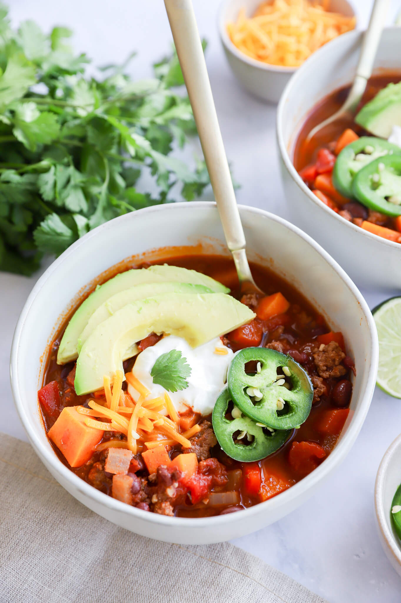 Sweet Potato Chili with Beef - Jihi Kitchen